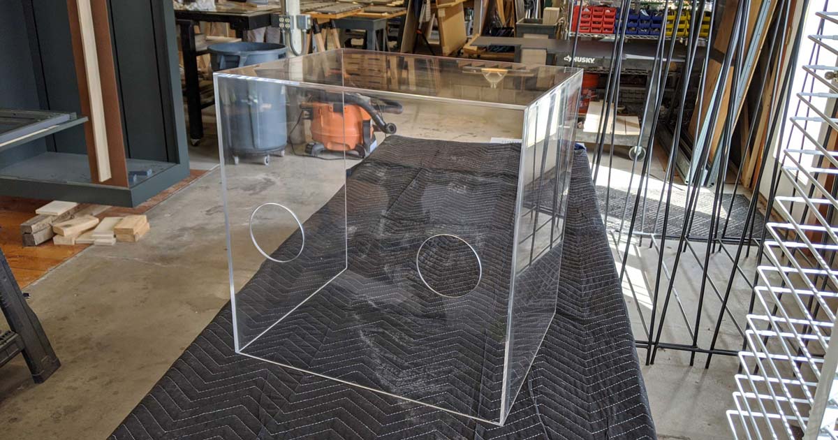 Aerosol Box for Local Hospital - Upland Exhibits