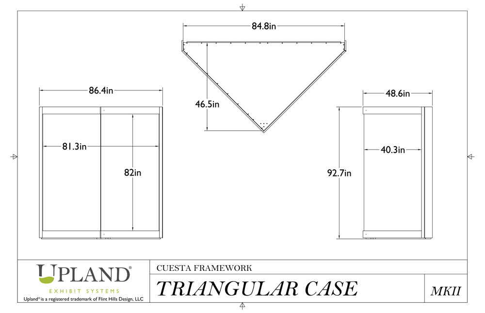 Triangular Cuesta Showcase - Upland Exhibit Systems