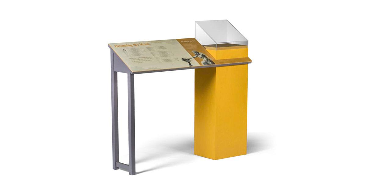 Flat Pack Reader Rail - Upland Exhibits